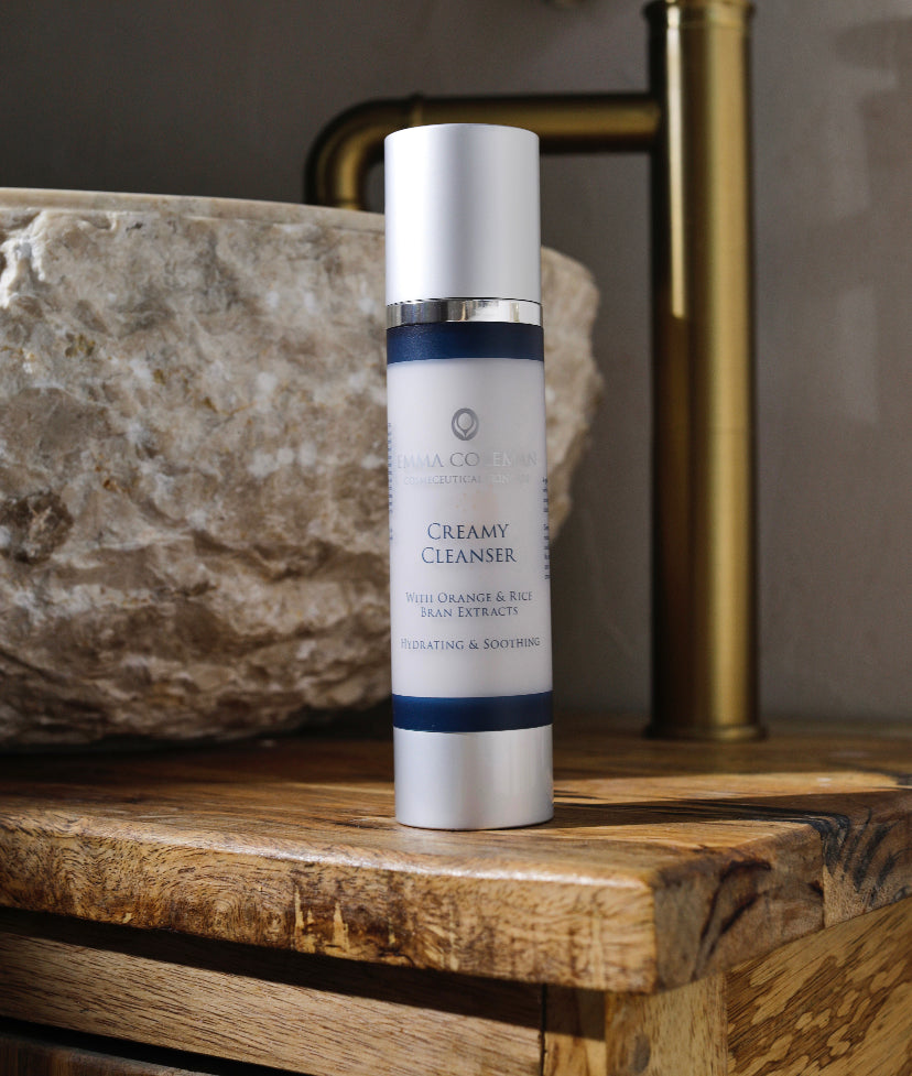 Creamy Cleanser with Exfoliating Face Cloth by Emma Coleman Skin
